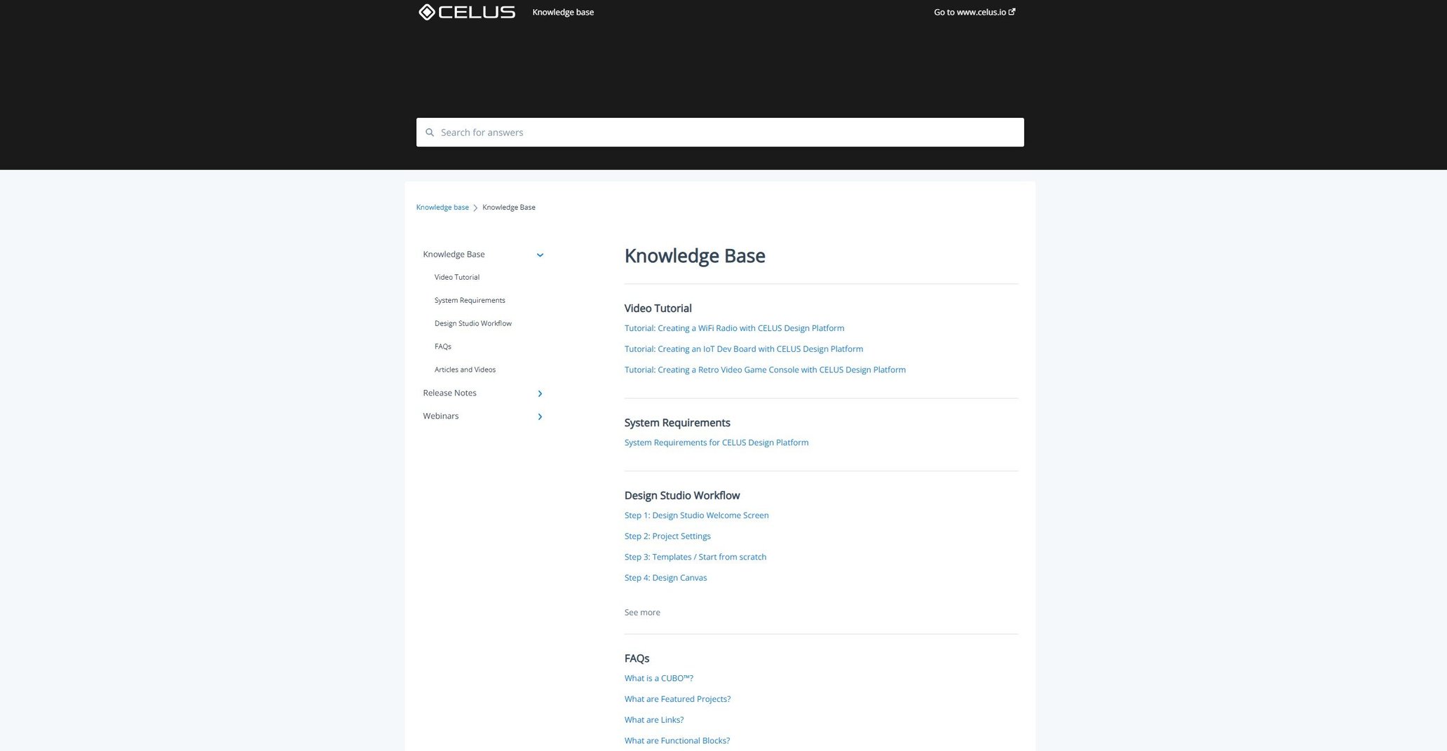 Design Studio Welcome Screen